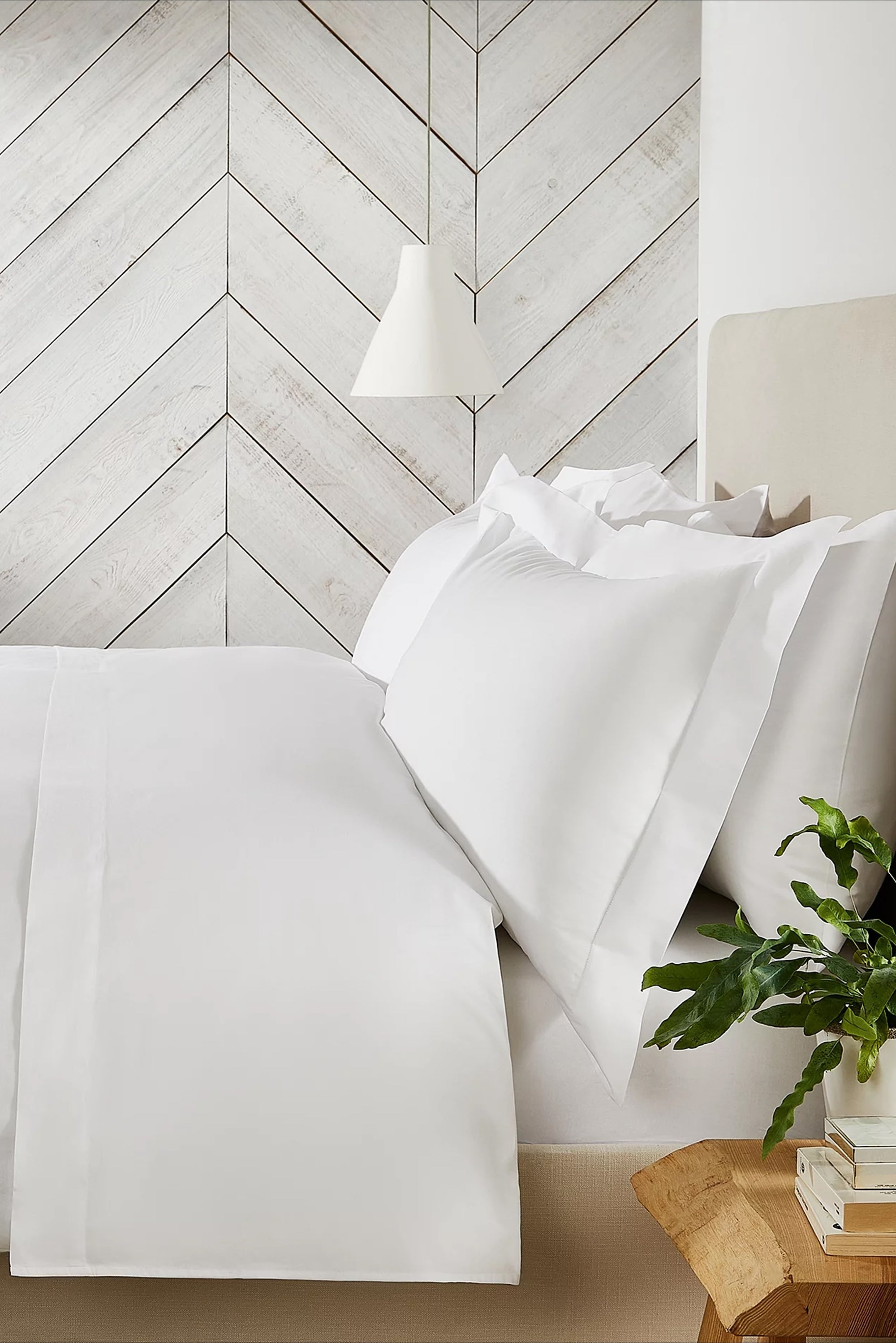 300TC Cotton Percale White Bedlinen – SHÄËWÉ